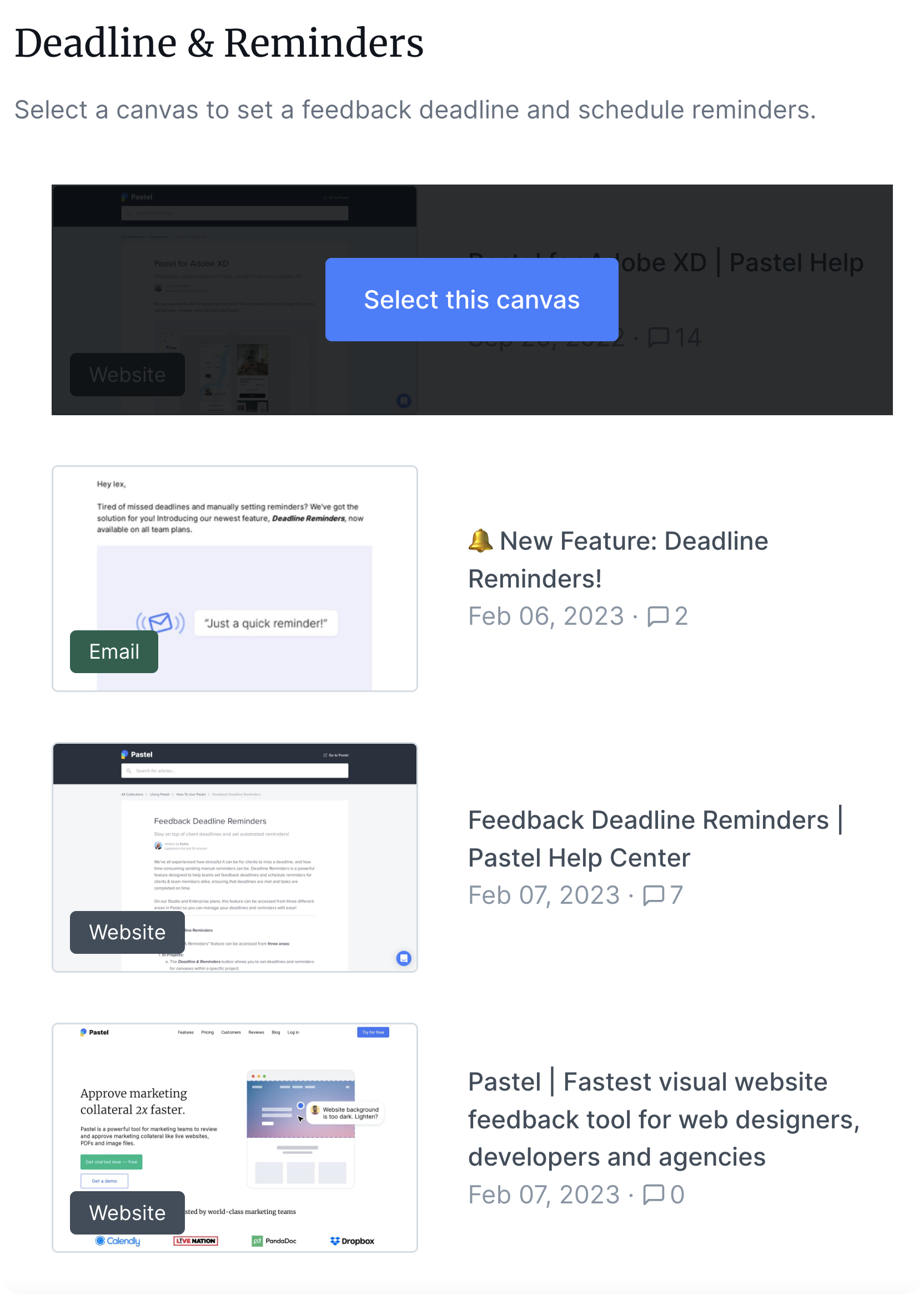 Introducing Feedback Deadlines!